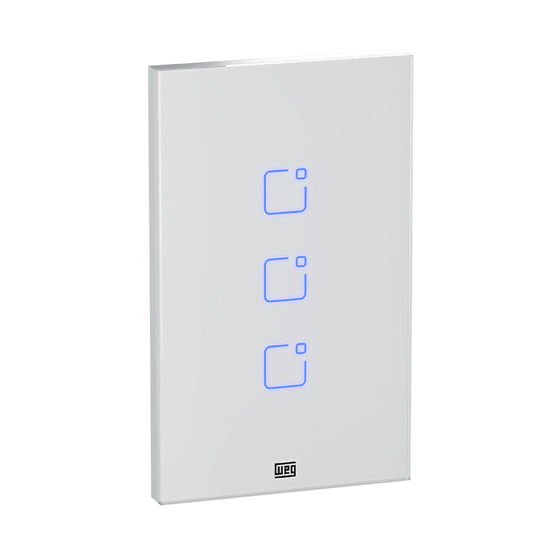 Interruptor Inteligente touch zigbee 3 botões 4×2 Branco – Weg ...