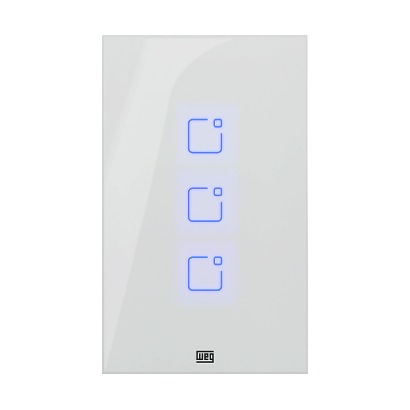 Interruptor Inteligente touch zigbee 3 botões 4×2 Branco – Weg ...